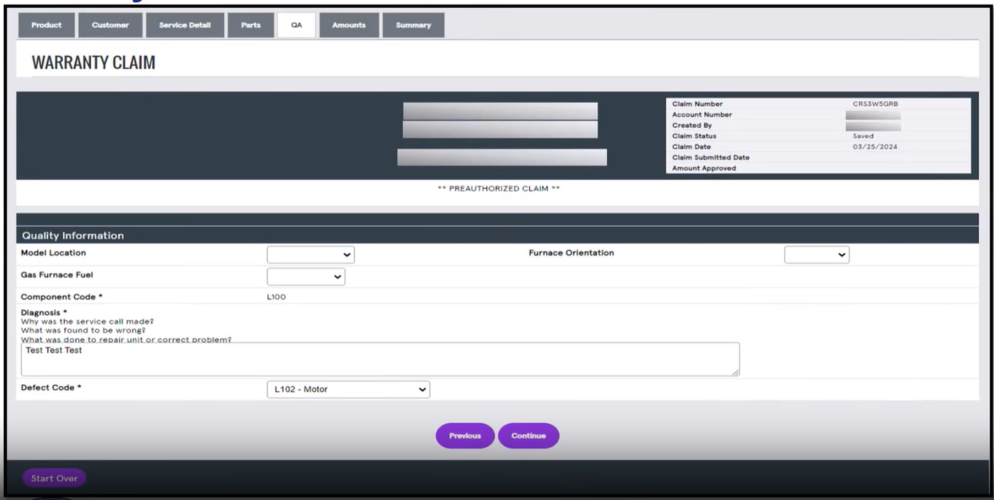 How do I submit a consumer voucher received from Carrier customer ...