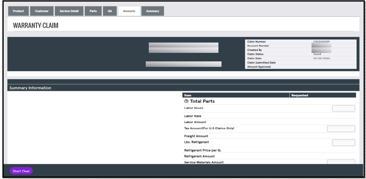 How do I file a Service Part Warranty Claim in ServiceBench?