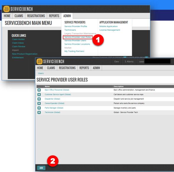 How do I set up our company users on our ServiceBench® account?