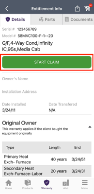 How do I find warranty info with a serial number using the HVAC Pro+ ...