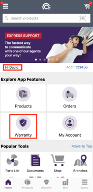 How do I find warranty info with a serial number using the HVAC Pro+ ...