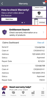 How do I find warranty info with a serial number using the HVAC Pro+ ...