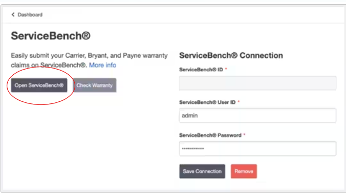 How do I set up our company users on our ServiceBench® account?