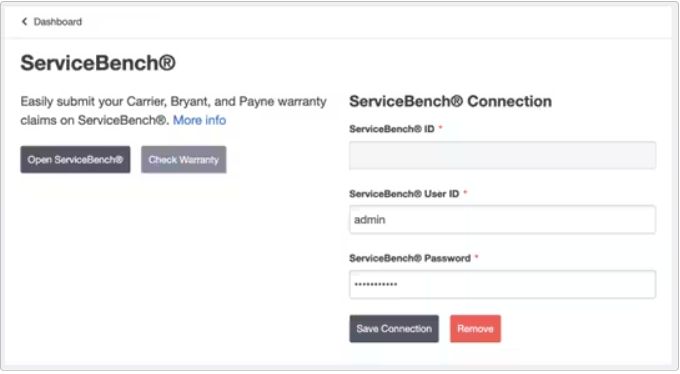 How do I set up our company users on our ServiceBench® account?