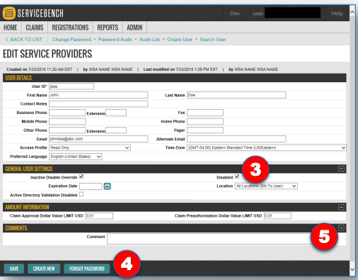 How do I set up our company users on our ServiceBench® account?
