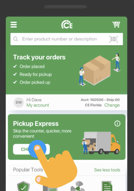 How do I use Pickup Express?