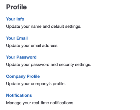 How do I update my company's information or location?