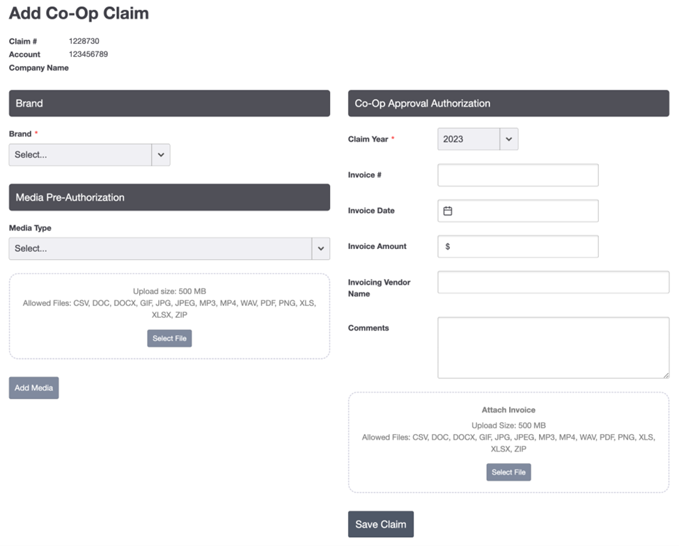How do I submit co-op claims?