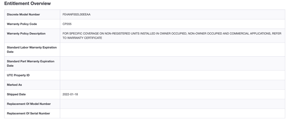 How do I find warranty info with a serial number?